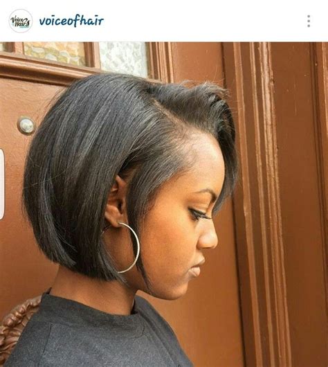 Bob Haircut Relaxed Hair