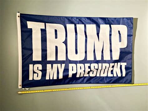 DONALD TRUMP FLAG FREE SHIP USA SELLER Trump Is My President Blue