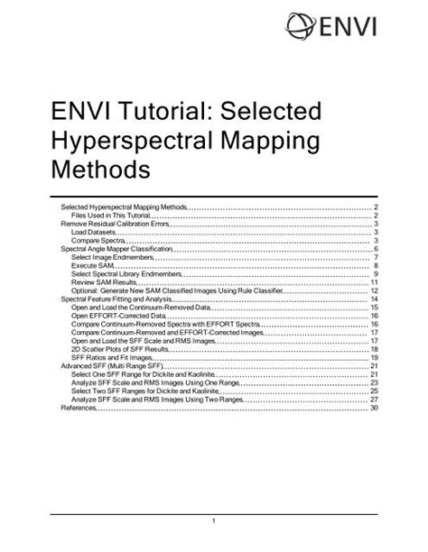envi tutorial exelis visual information solutions