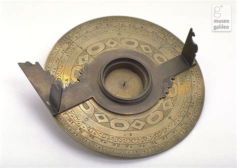 Museo Galileo Enlarged Image Surveying Compass Inv 1279