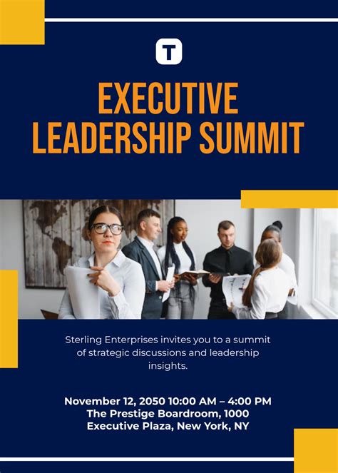 Free Company Executive Event Invitation Template To Edit Online