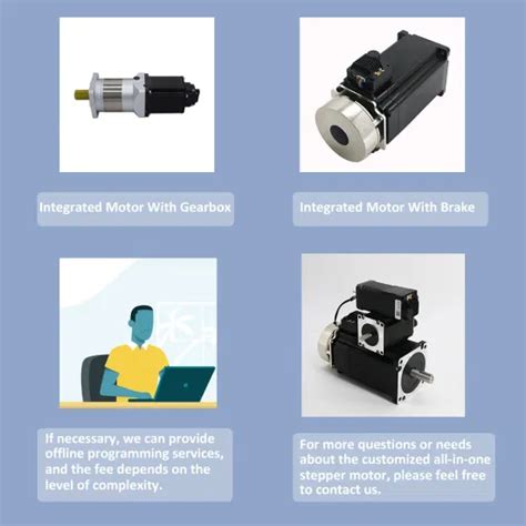 nema34 ip65 closed loop dc modbus stepper motor integrated controller