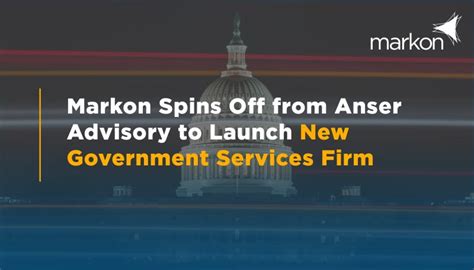 Markon On Linkedin Markon Spins Off From Anser Advisory To Launch New