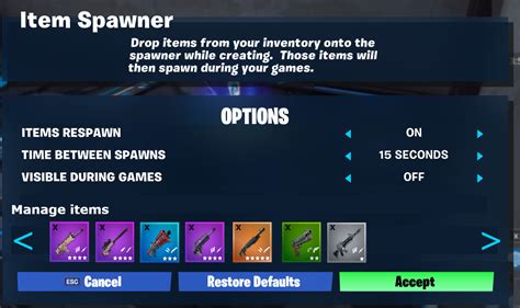 [suggestion] Make It Easier To Manage Item Spawners R Fortnitecreative