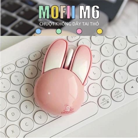 ChÍnh HÃng Chuột Không Dây Bluetooth Tai Thỏ Cute Dễ Thương Mofii M6 Tặng Kèm Pin Cm6 Shopee