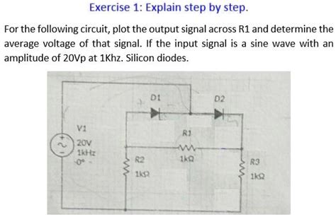 SOLVED Exercise Explain Step By Step For The Following Circuit Plot The Output Signal
