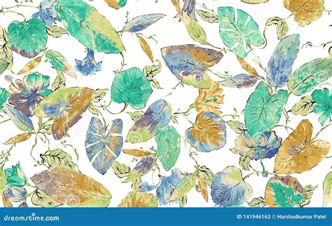 abstract colorful block print pattern stock illustration illustration