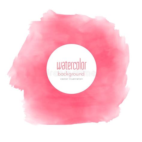 Watercolor Pink Stain Texture Background Stock Vector Illustration Of