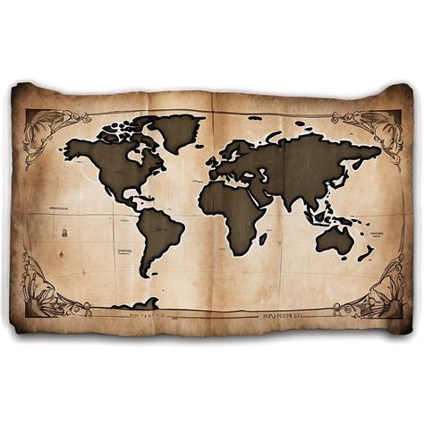 Vintage Old Map Paper Texture Png Bfw