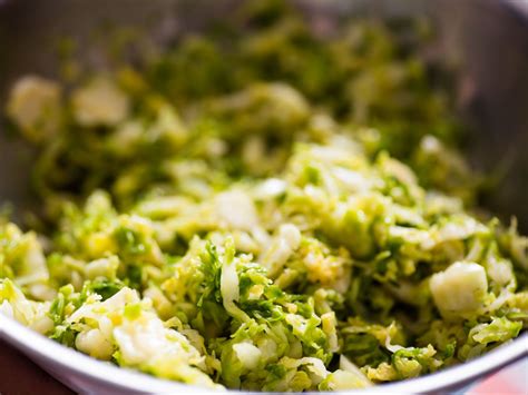 Salt—wilted Brussels Sprout Salad With Hazelnuts And Goat Cheese