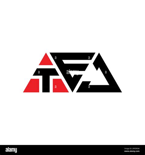TEJ Triangle Letter Logo Design With Triangle Shape TEJ Triangle Logo Design Monogram TEJ