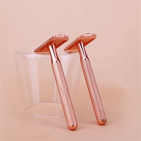 Elegant Rose Gold Double Edge Safety Razor Guangzhou Weidi Technology Co Ltd