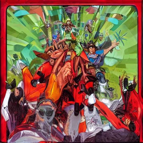 Abstract Mosh Pit Slam Dancing Circle Pit Stable Diffusion