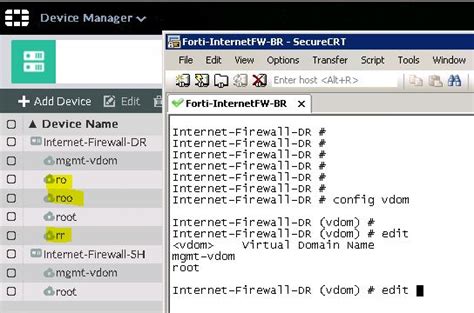 Faz Showing Deleted Vdoms Fortinet Community