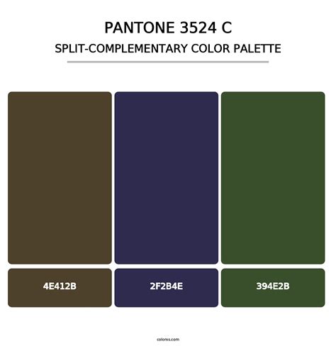 PANTONE 3524 C color palettes - colorxs.com