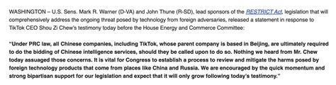 Geoff Pilkington On Twitter RT AndrewDesiderio Warner Thune Under