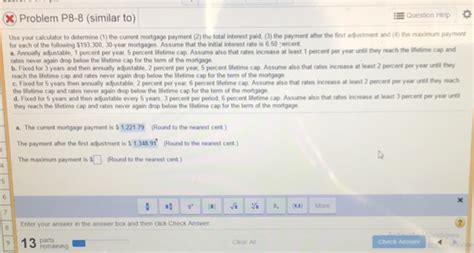 Solved X Problem P8 8 Similar To Question Hep Use Your Chegg Com