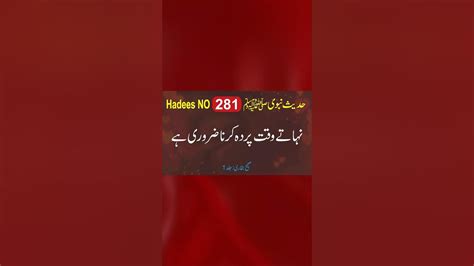 Sahih Bukhari Hadees No281 Shaihbukhari Hadis Hadith Hadeesinurdu