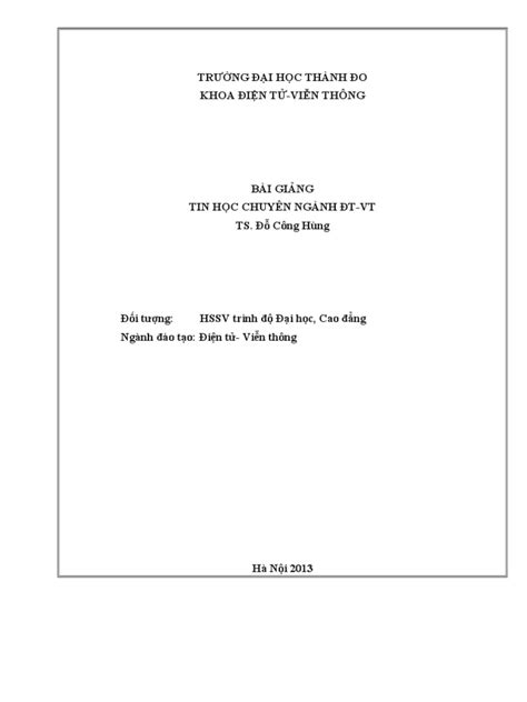 Bai Giang Matlab | PDF