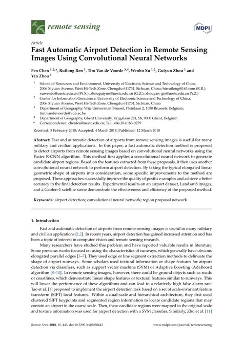 Pdf Fast Automatic Airport Detection In Remote Sensing Images Using Convolutional Neural Networks