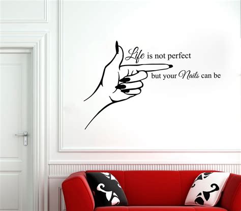 Nail Salon Wall Decal Manicure Pedicure Window Sticker Beauty Salon Spa Wall Decor Etsy