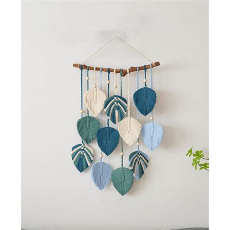 Mural Hojas De Macramé