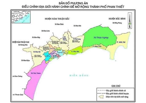 Mở Rộng Thành Phố Phan Thiết Sát Nhập đơn Vị Hành Chính Tỉnh Bình