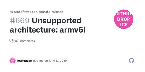 Unsupported Architecture Armv L Issue Microsoft Vscode Remote Release GitHub