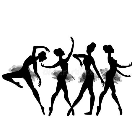 Ballerina Nel Ballo Vettore Dellacquerello Illustrazione Vettoriale
