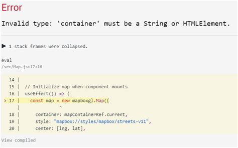 Invalid Type Container Error When New Window Using Reactdom