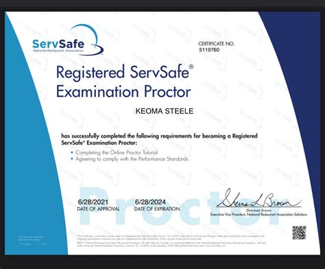 Keoma Steele On Linkedin I Became A Servsafe Proctor Today