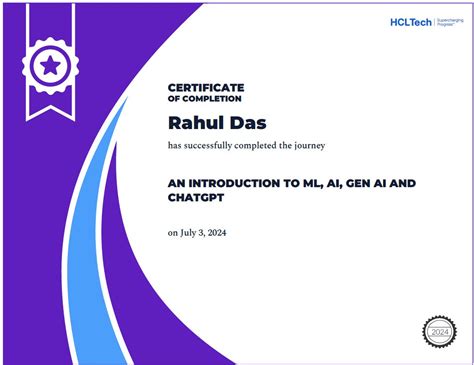 rahul das on linkedin i have successfully completed the course on an