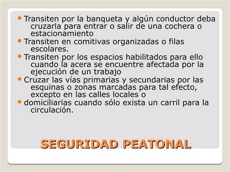 Normas De Seguridad Vial Ppt