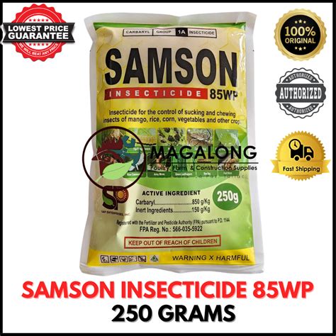 Samson Insecticide 85wp Anti Tick Anti Flea Carbaryl 50 G 250