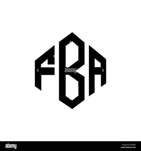Fba Letter Logo Design With Polygon Shape Fba Polygon And Cube Shape