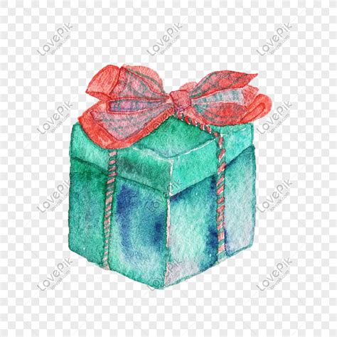 크리스마스 파란색 선물 상자 Png 일러스트 무료 다운로드 Lovepik