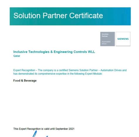 Solution Partner Certificate Itec Qatar