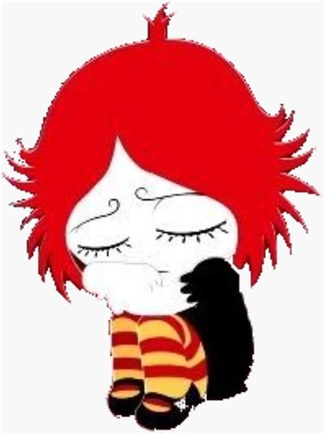 Sad Ruby Gloom Sticker For Sale By Y2k Redbubble