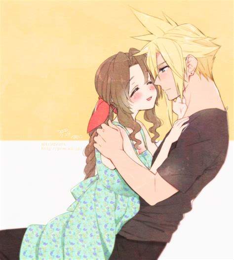 Final Fantasy Aerith And Cloud Kiss