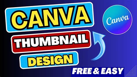 How to make a youtube thumbnail easy and free using canva design II Youtube thumbnail canva ...