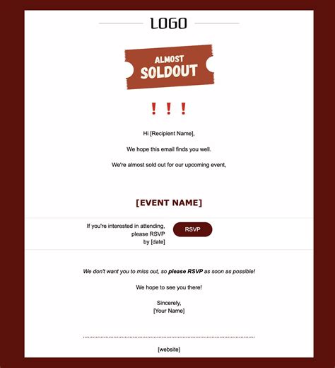 Rsvp Email Templates