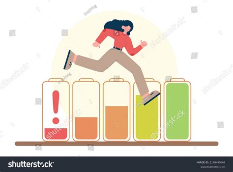 Vital Energy Human Energy Boost Concept Stock Vector Royalty Free
