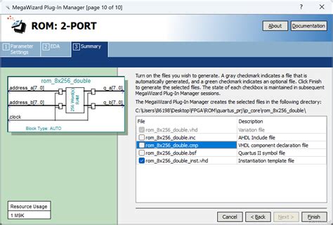 Rom Ip核配置（fpga学习笔记）rom Ip核 Csdn博客