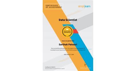 Sarthak Patwari On Linkedin Data Scientist • Sarthak Patwari • Simplilearn