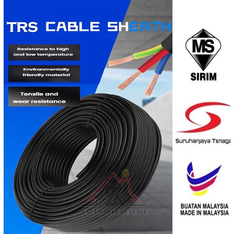 Heavy Duty 3 Core Wire Trs Sirim Waterproof Power Cable Wire Tough