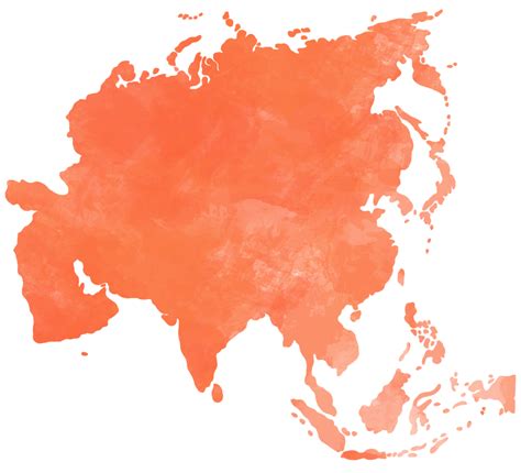 Doodle Freehand Drawing Of Asia Map 13079268 Png