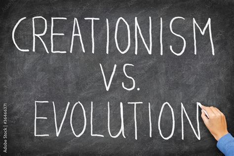 Photo And Art Print Creationism Vs Evolution Maridav