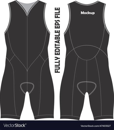 Cycling Suit Mock Ups Royalty Free Vector Image