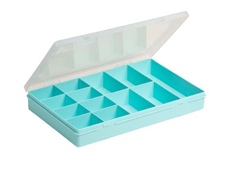 Wham Sorting Box With 13 Compartments 290 X 190 X 40 Mm Light Blue