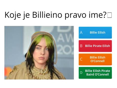 Billie Eilish Kviz Quiz